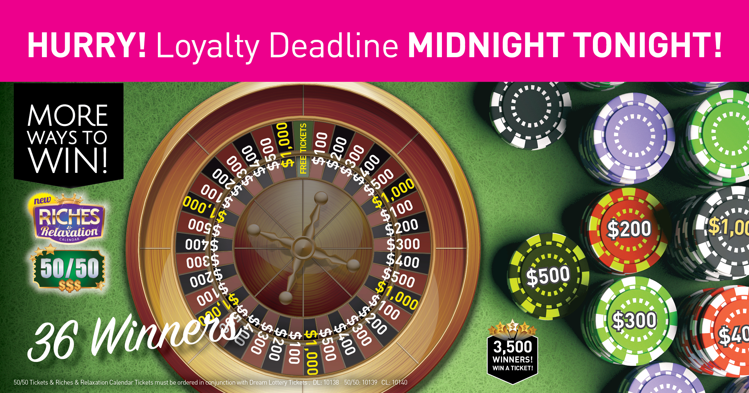 ACT NOW – Dream Lottery’s Loyalty Deadline is MIDNIGHT TONIGHT! | The ...