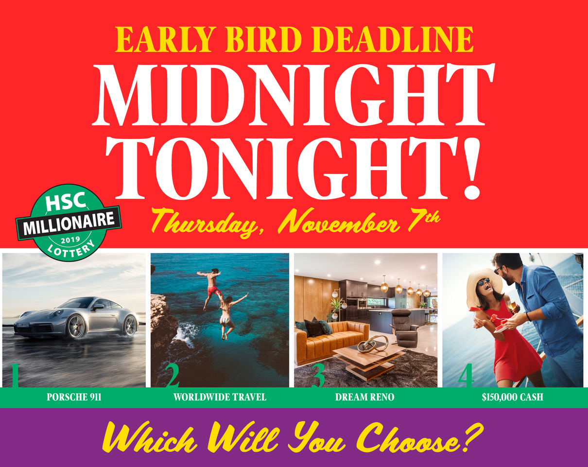 The Biggest Early Bird Ever - Deadline: Midnight, Tonight | The Home ...