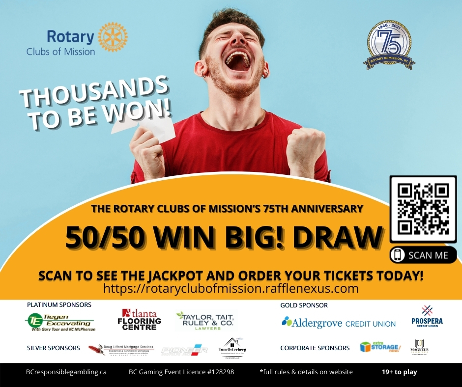 Rotary Clubs of Mission 50/50 Jackpot Now Over $37,000! | The Home ...