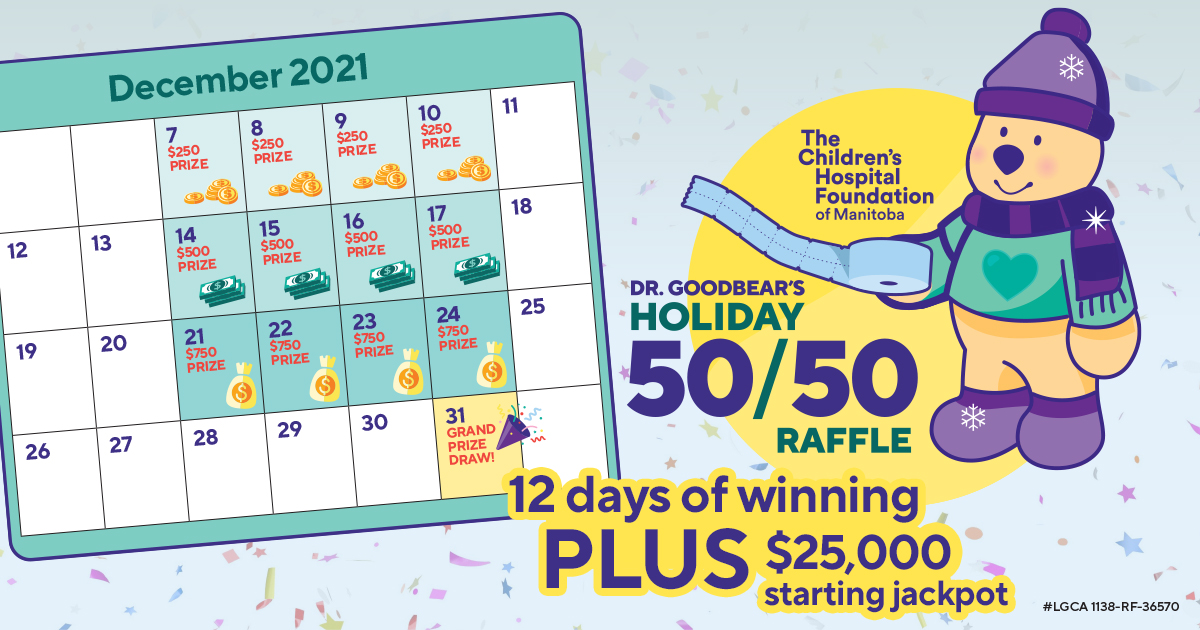 13 Chances to win BIG with Dr. Goodbear’s Holiday 50/50 | The Home ...
