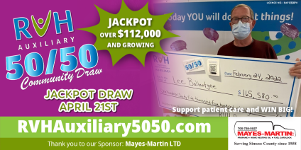 RVH Auxiliary Community 50/50 Draw | The Home Lottery News™