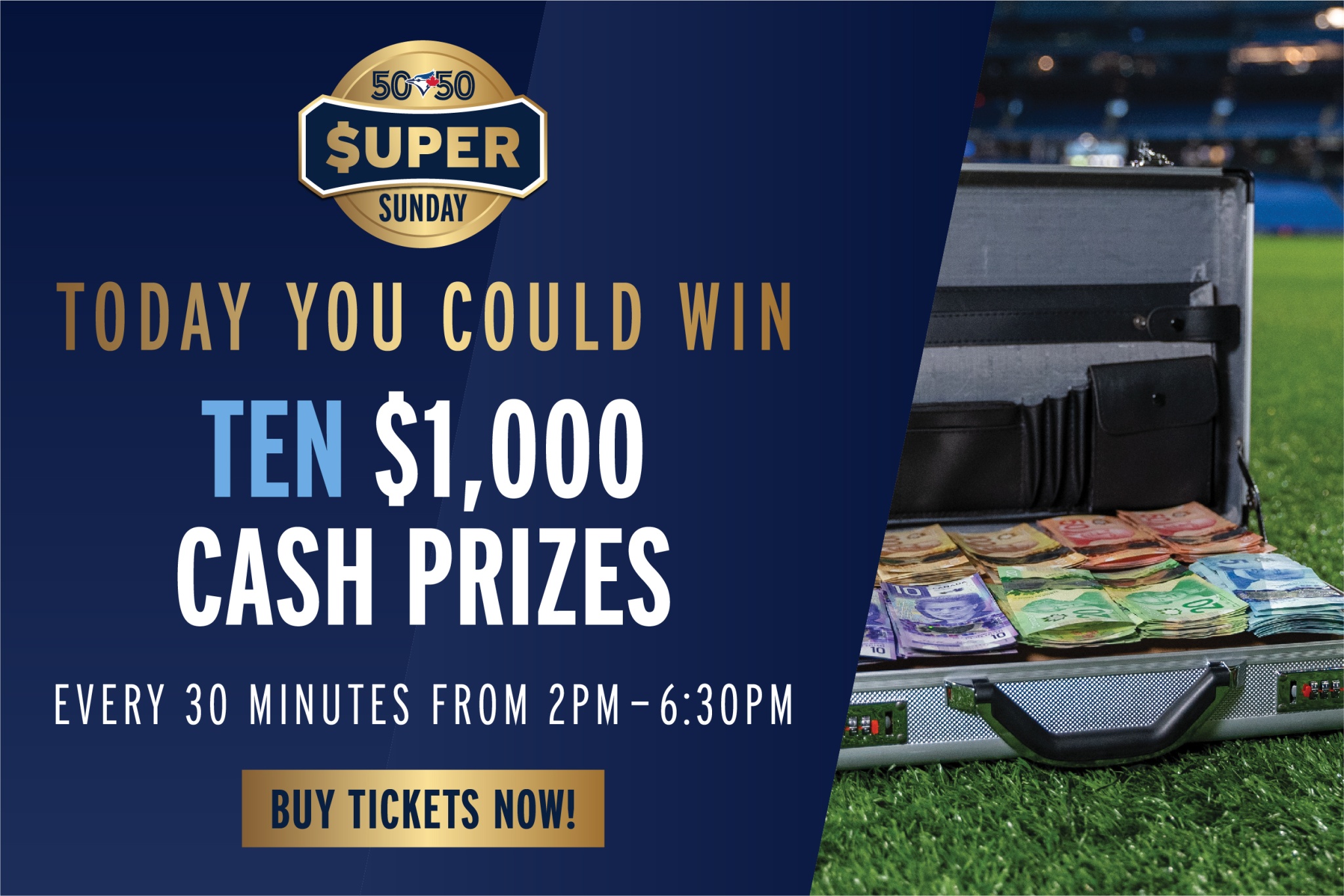 Jays Care is Drawing Ten $1,000 Prizes TODAY! Get Your 50/50 Tickets ...