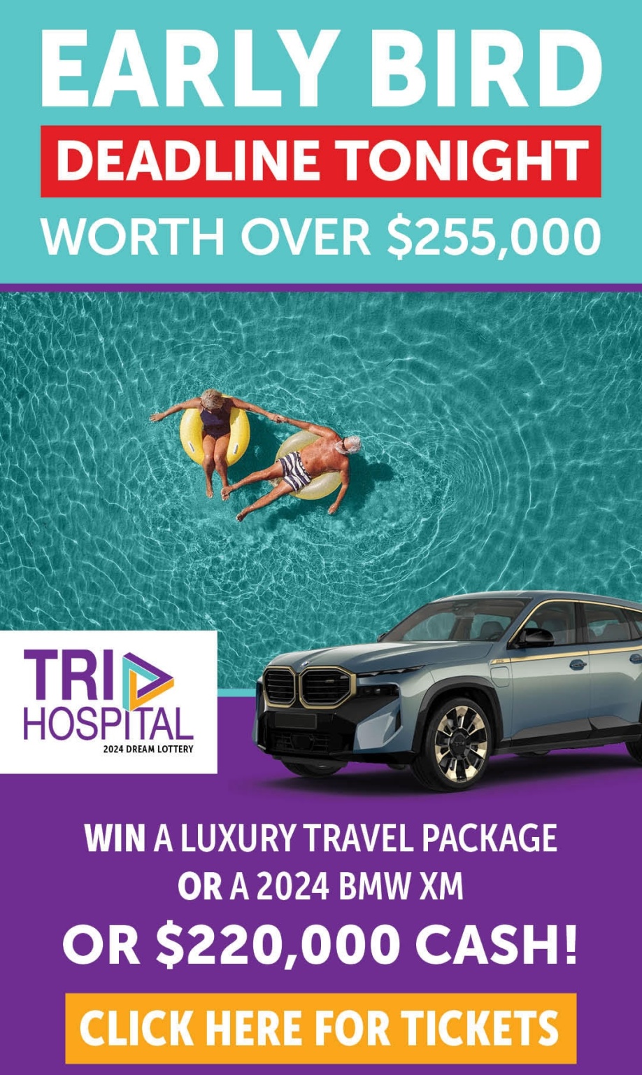 LAST CHANCE FOR EARLY BIRD (Tri-Hospital Dream Lottery) | The Home ...