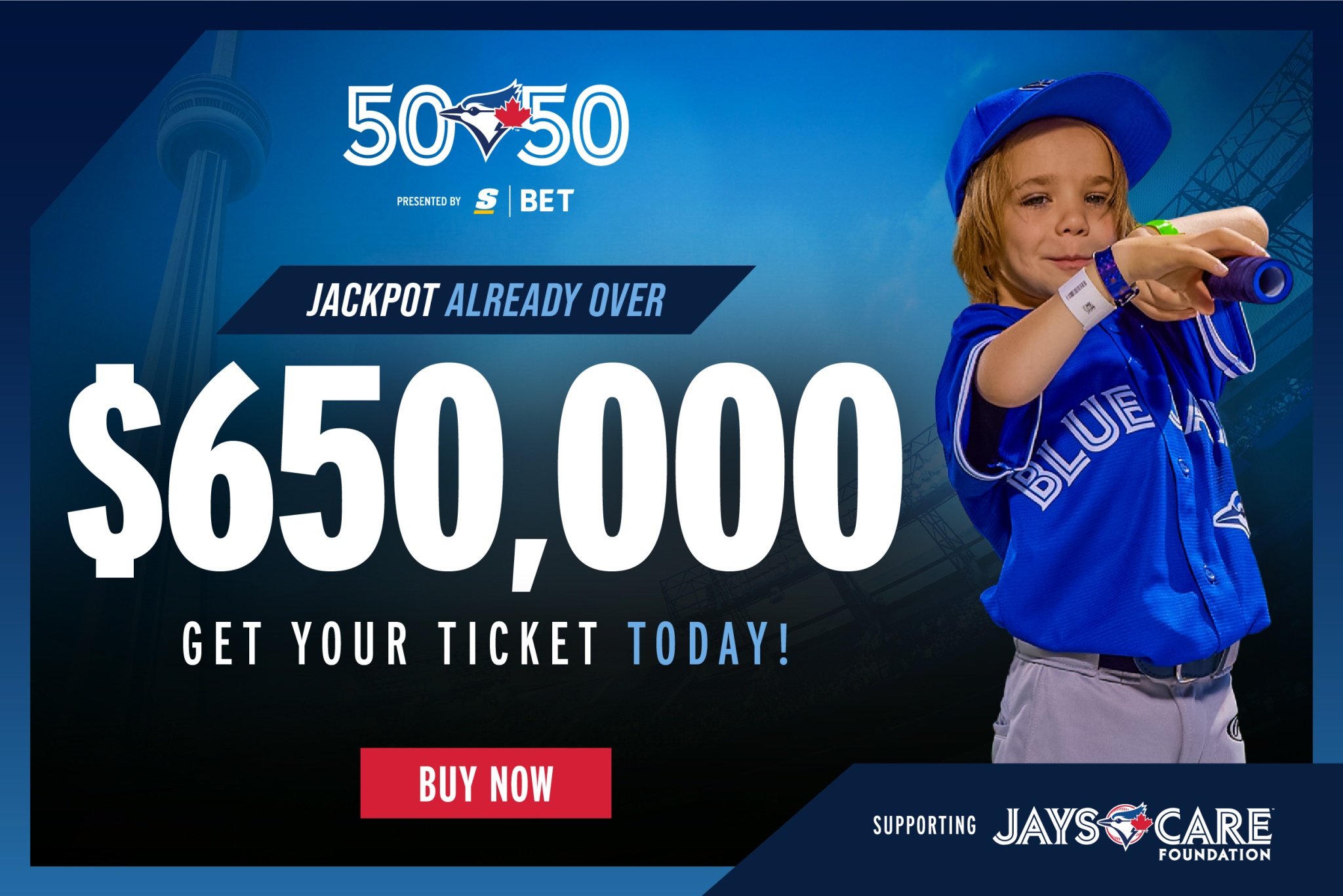 Jays Care 50/50 Raffle | The Home Lottery News™