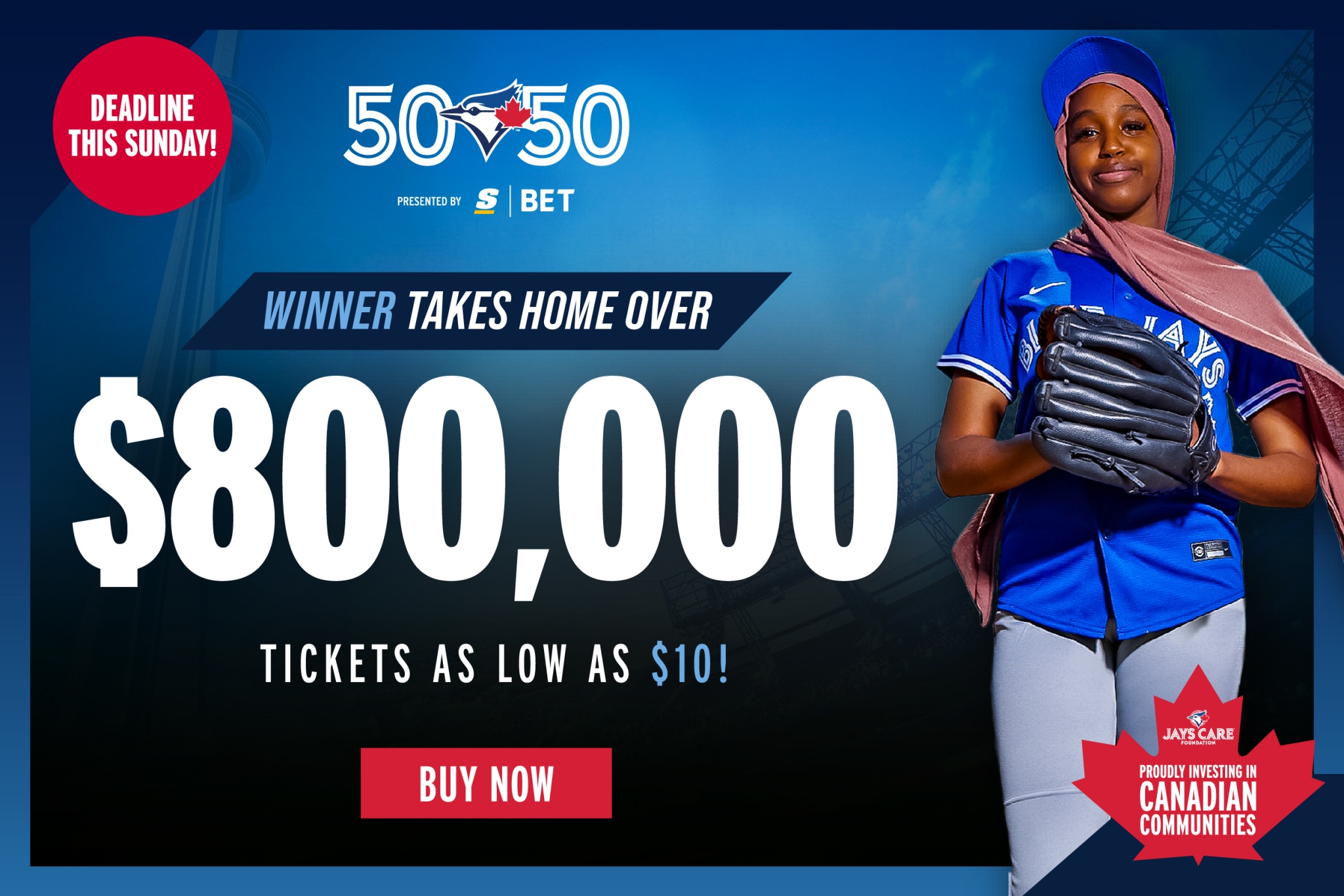 Jays Care 50/50 Raffle | The Home Lottery News™