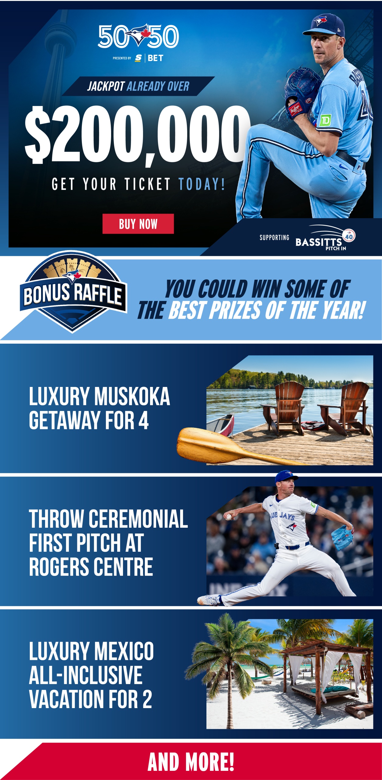 Jays Care 50/50 Raffle | The Home Lottery News™