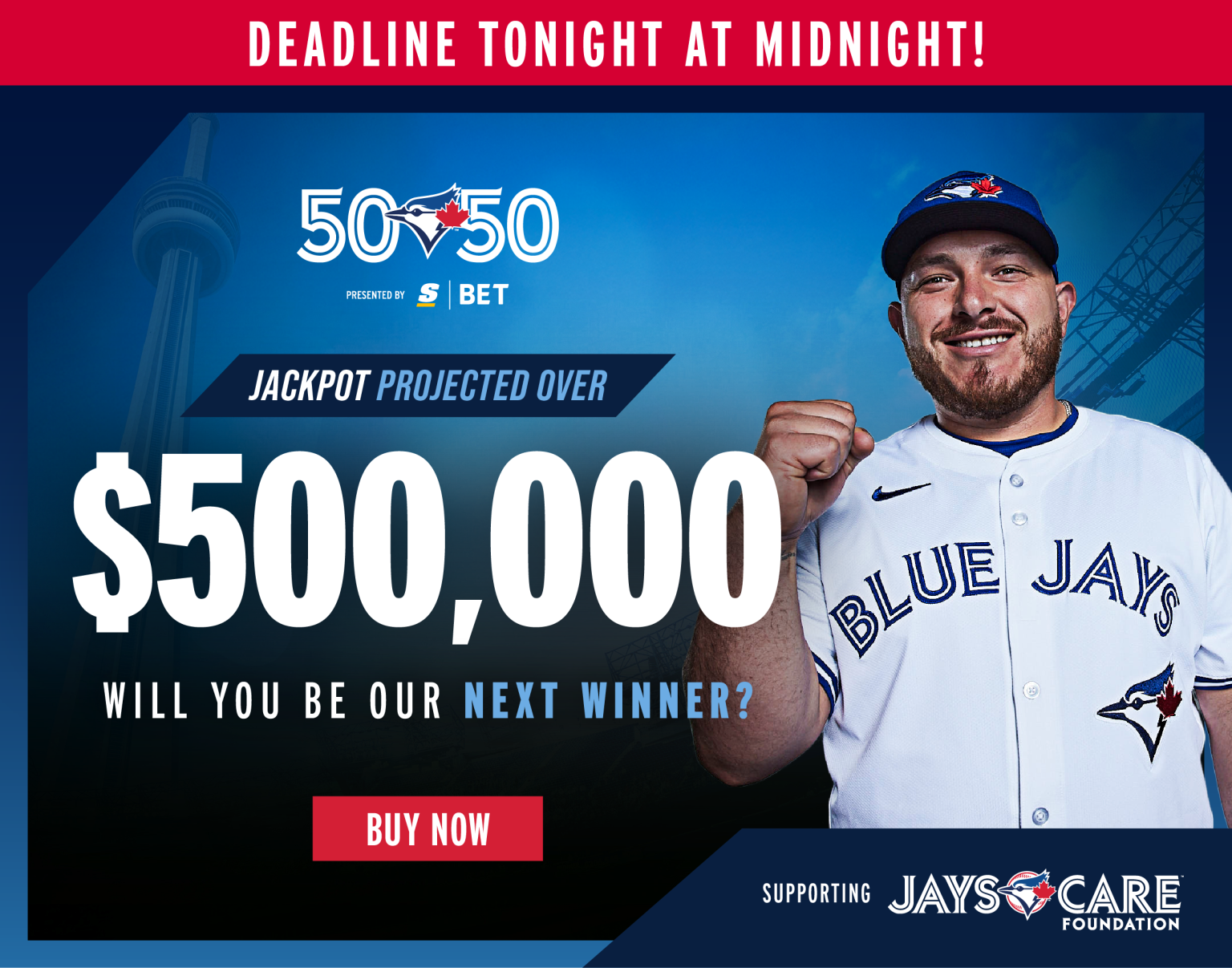 Jays Care 50/50 Raffle | The Home Lottery News™