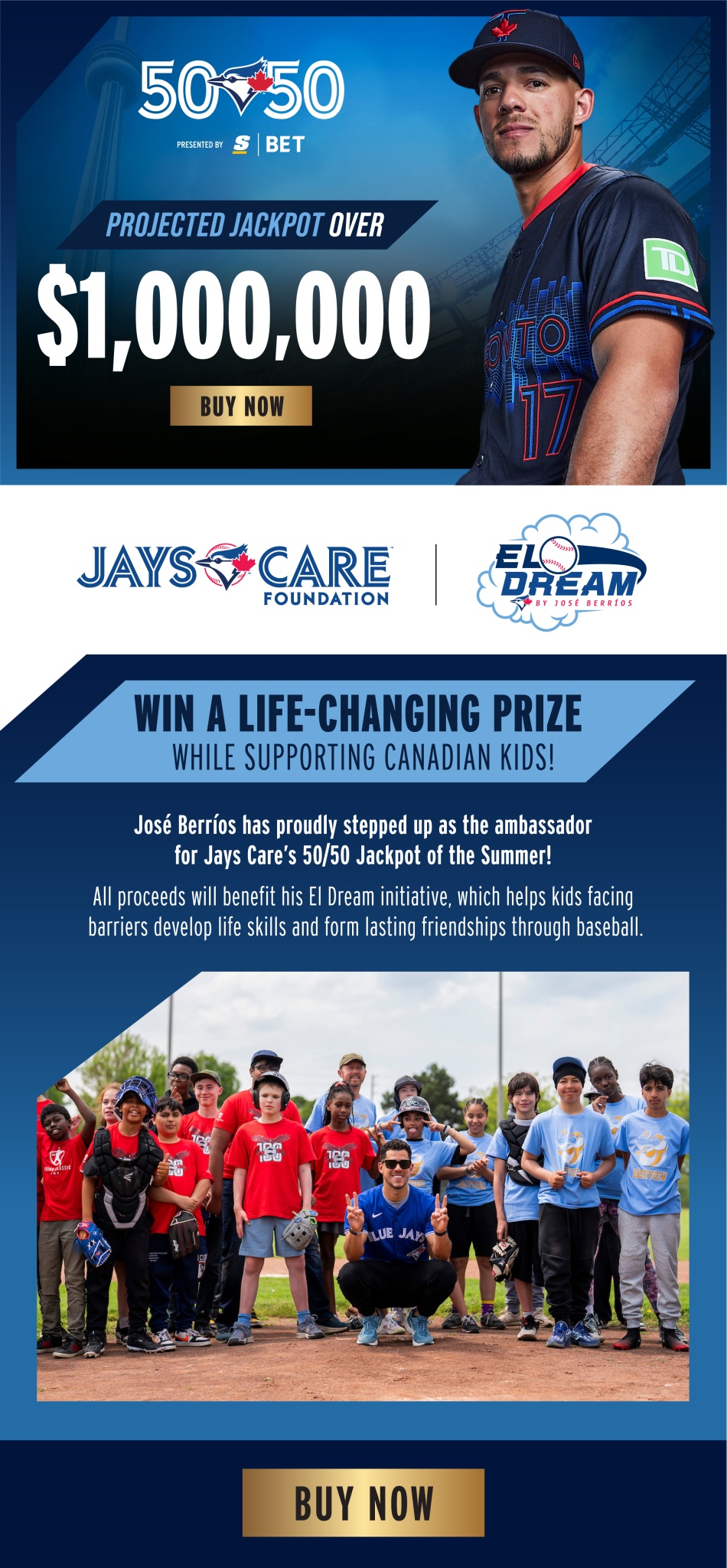 Jays Care 50/50 Raffle | The Home Lottery News™