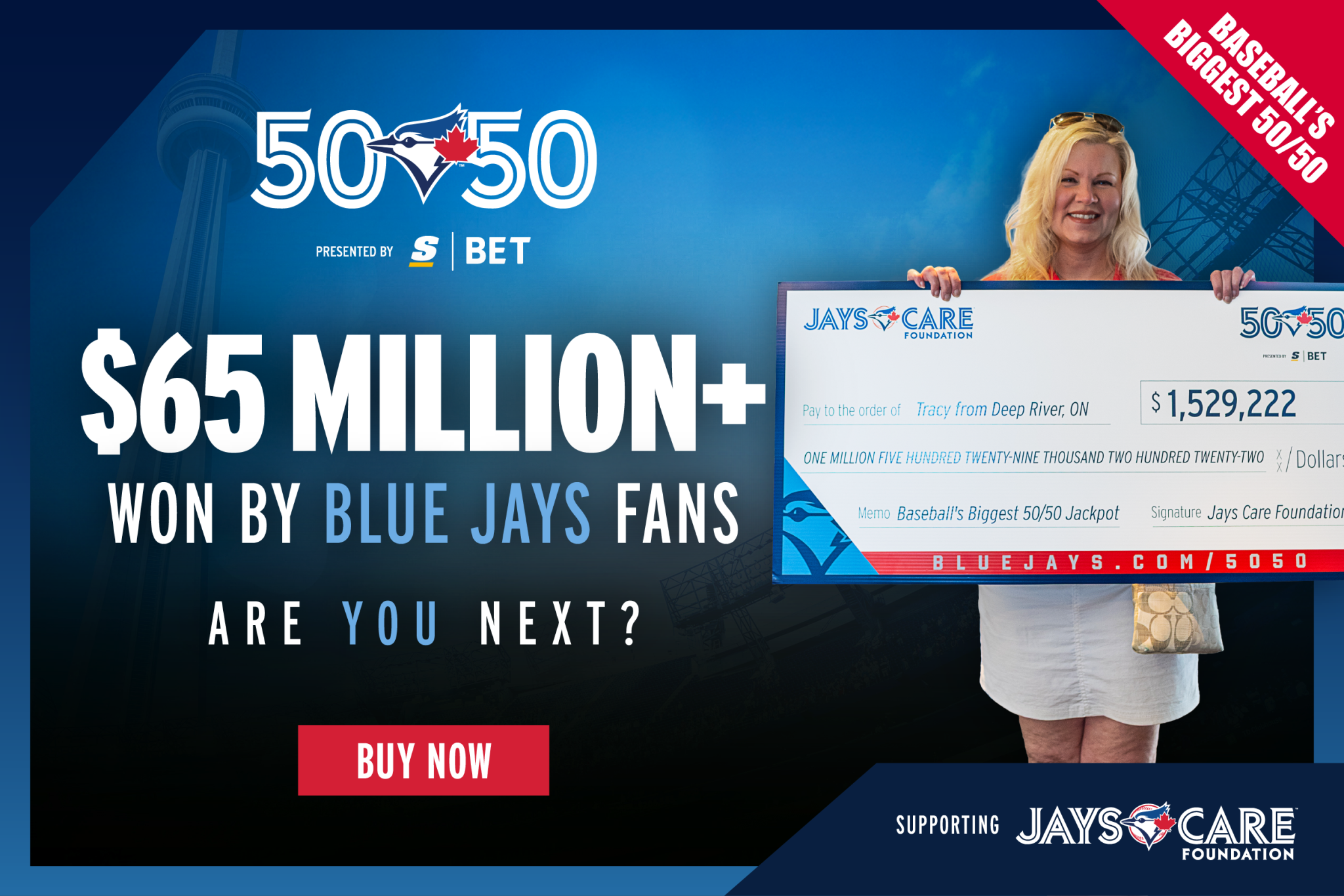 Jays Care 50/50 Raffle | The Home Lottery News™