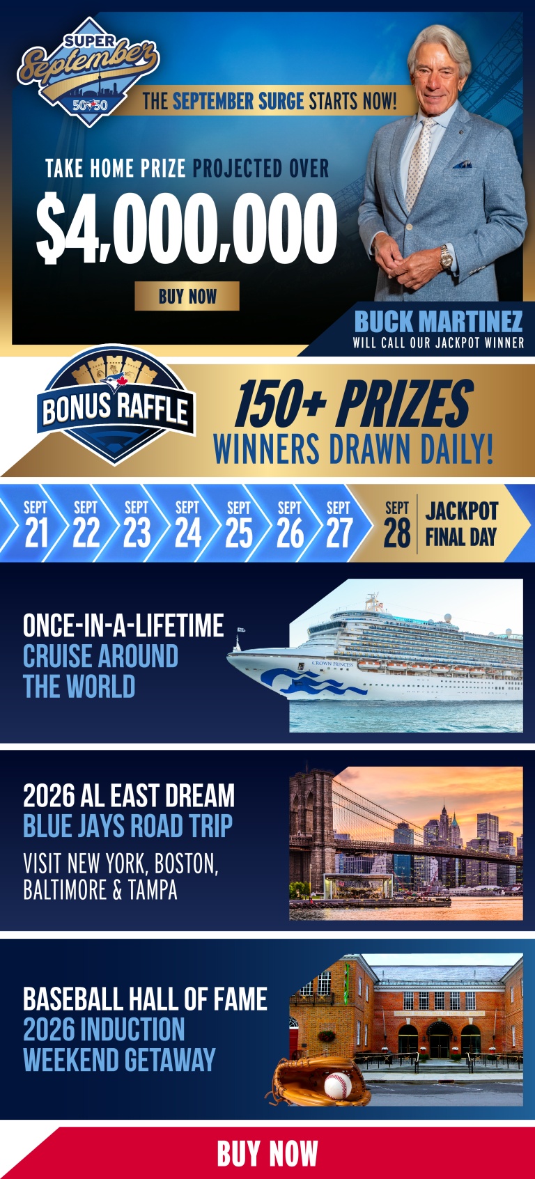 Jays Care 50/50 Raffle | The Home Lottery News™