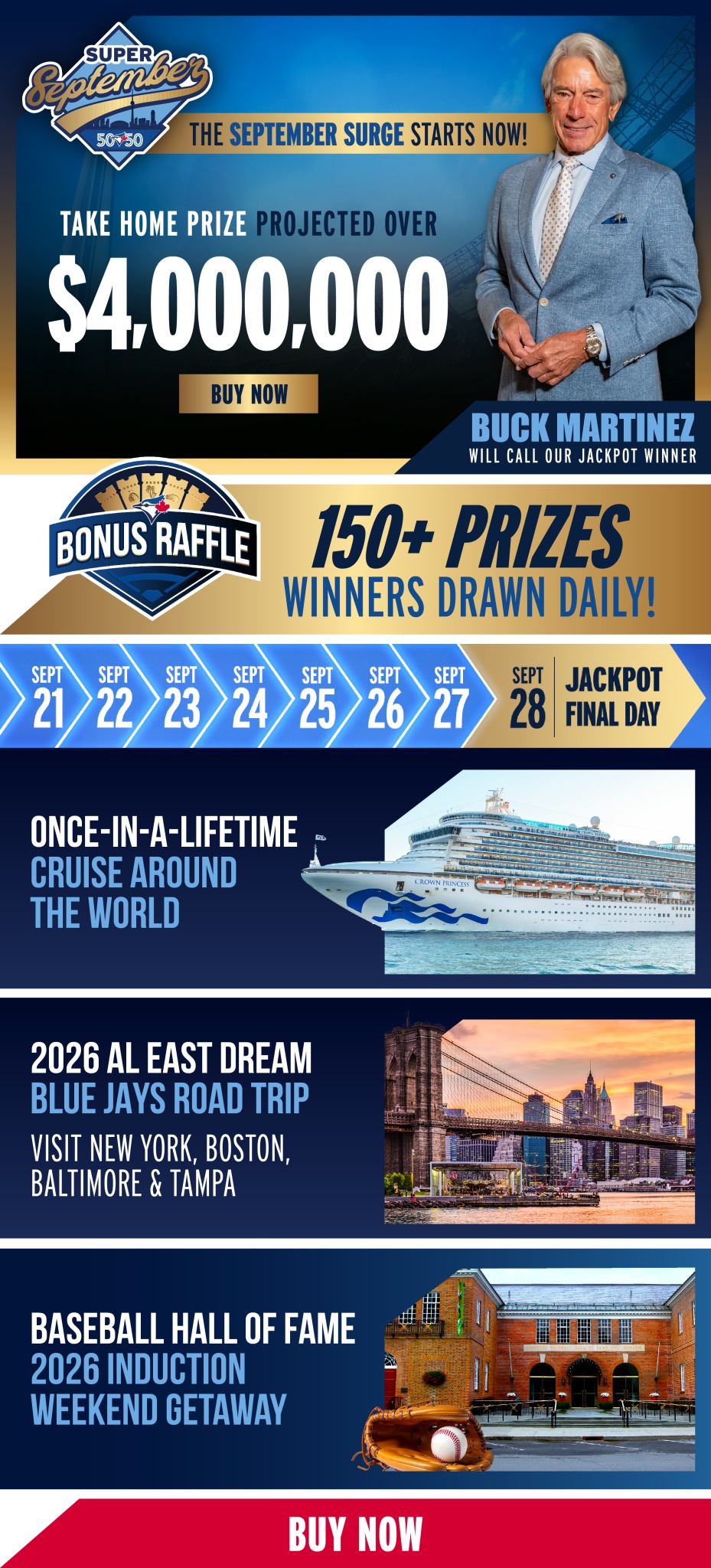 Jays Care 50/50 Raffle | The Home Lottery News™