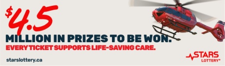 STARS LOTTERY. Win $4.5 Million in Prizes. Win big. Save lives. | The ...